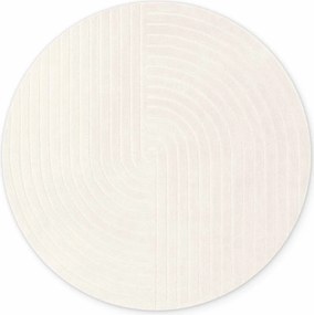 Vikosa, Kusový koberec Vikosa Arcura 106269 Cream White kruh, 120x120 (průměr) kruh, bílá, ložnice