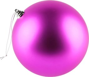 Velká vánoční koule 30 cm, růžová, matná