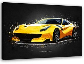 Gario Obraz na plátně Ferrari F12 - Gab Fernando Rozměry: 60 x 40 cm