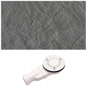 BPS-koupelny Obdélníková akrylátová sprchová vanička HYD-OSV-JUKO 110x70 šedá