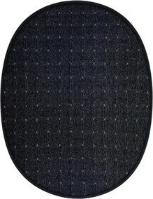 Vopi, Kusový koberec Udinese antracit ovál, 80x150, šedá, chodba / předsíň