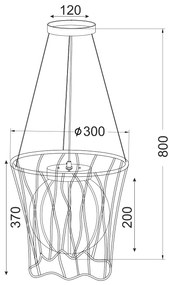 ACA DECOR Dětské závěsné svítidlo - BASKETBALL