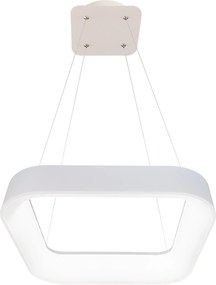 Ecolite Bílé závěsné LED svítidlo hranaté 40W s DO WMKL02S-40W/LED-BI