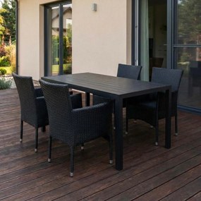 Vikio Zahradní jídelní set pro 4 osoby DT257-140 antracit