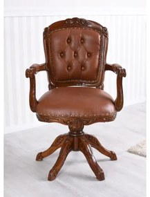VINTAGE LEATHER PRESIDENT CHAIR