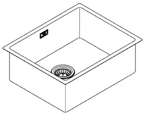 GROHE 31574SD1 - Kuchyňský dřez K700U 550 x 450 mm nerez