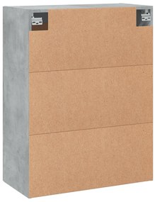 Nástěnné skříňky 2 ks betonově šedé kompozitní dřevo,  3198053