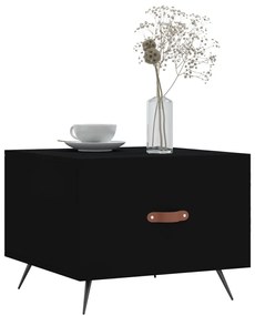 Konferenční stolek černý 50 x 50 x 40 cm kompozitní dřevo - Default Title