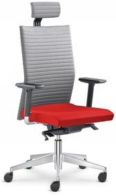LD seating Element 435-SYS-F40-N6 - Kancelářská židle  - šedá/červená