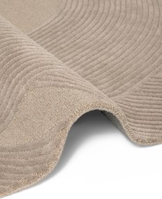 Ted Baker, Kusový koberec Ted Baker Kensington 106400 Beige kruh, 200x200, béžová, kancelář