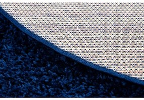 Dywany Luszczow Dětský kusový koberec SOFFI kulatý, shaggy 5 cm tmavě modrý Rozměr koberce: 160 cm KRUH