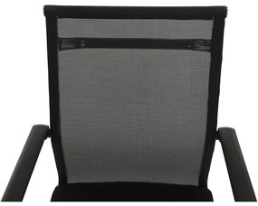 Konferenční židle ESIN síťovina černá, kov chrom