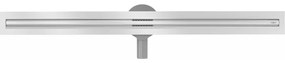 Mexen Flat nerezový sprchový žlab s rotačním 360° sifonem 80 cm, vzor SLIM, 1041080