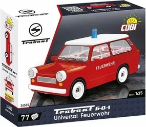 COBI 24555 Trabant 601 Universal hasiči / 77 kostek / 1:35 / od 5 let
