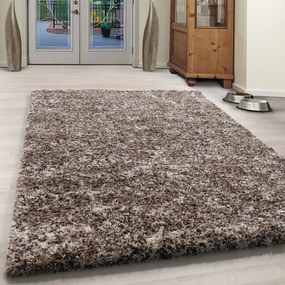 Ayyildiz, Kusový koberec Enjoy 4500 beige, 80x250, hnědá, ložnice