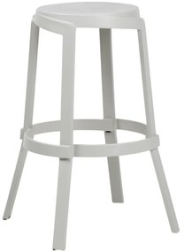 OnaDnes -20% Nardi Bílá plastová zahradní barová židle Stack Maxi 76,5 cm