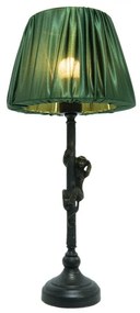 Stolní lampa s opičkou a zeleným stínidlem – 25x55 cm