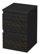 Koupelnová skříňka nízká SAT Cube Way 32,5x51x33 cm hnědá mat CUBE3DN322ZHP