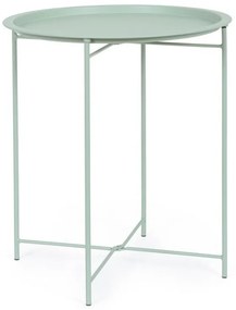 BIZZOTTO Konferenční zelený zahradní stolek WISSANT ø46 cm 0803552