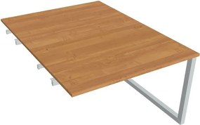 Hobis Kancelářský pracovní stůl k řetězení Hobis USDO 1200R, bílá RAL 9016, deskabuk