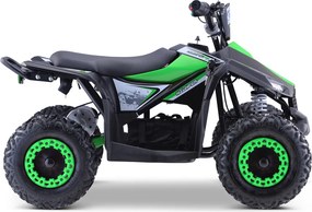 Ramiz Čtyřkolka na baterie E-STAR zelená 35 km/h + motor 1000W + nafukovací kola + nastavení sedadla
