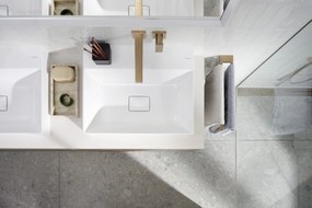 Hansgrohe AddStoris, držák na ručník dvouramenný, kartáčovaný bronz, HAN-41770140