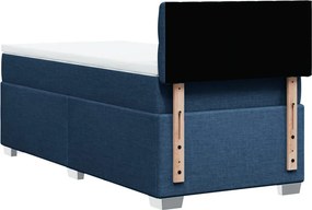 Box spring postel s matrací modrá 80x200 cm textil 3285728