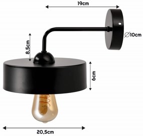 BERGE Nástěnná lampa 1x E27 MEDIUM CUP