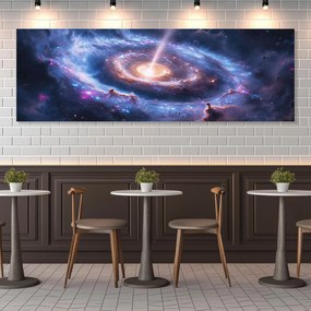 Obraz na plátně - Galaxie Quesor FeelHappy.cz Velikost obrazu: 150 x 50 cm