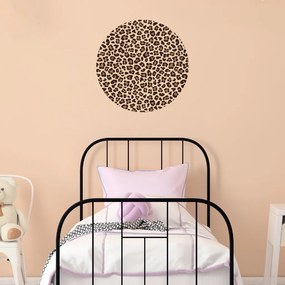 PIPPER. Kruhová samolepka na zeď "Leopardí vzor" Velikost: 100cm