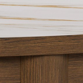 Konferenční stolek Southampton 90 cm béžový/kouřový dub