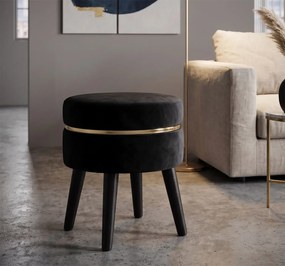Taburet PARIS 35 cm černý