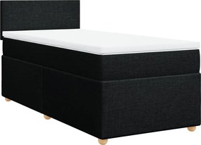 Box spring postel s matrací černá 80 x 200 cm textil 3286502