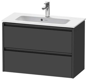 Duravit Ketho.2 - Umyvadlová skříňka 55x81x39 cm, 2 zásuvky, grafit mat K25256049490000