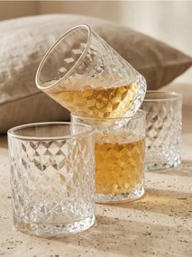 Sinsay - Sada sklenic s reliéfním vzorem 4 pack - clear