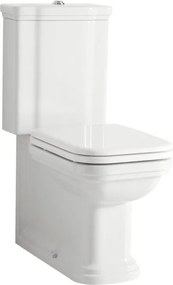 Kerasan Kerasan, WALDORF WC kombi, spodní/zadní odpad, bílá-chrom, WCSET04-WALDORF
