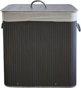 TRENDIE Bambusový koš na prádlo 150l šedý + DÁREK