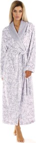 Župan pro ženy Flora dove grey s límcem 25 56 9103 - XL