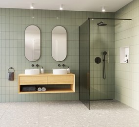 Invena Kalitea, podomítková sprchová souprava, 2-funkční baterie, černá matná, INV-BS-72-004-V