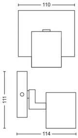 Philips - Bodové svítidlo RUNNER 1xGU10/20W/230V černá