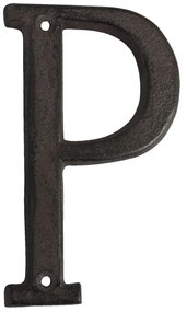 Nástěnné kovové písmeno P - 13 cm
