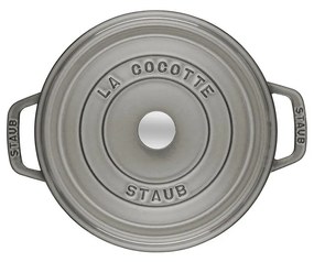 Staub Cocotte hrnec kulatý 16 cm/1,2 l šedý, 1101618