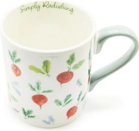 Porcelánový hrnek Ředkvičky, 280 ml – s motivem ředkviček a nápisem Simply Radishing