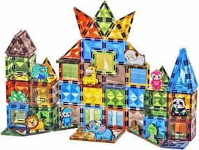Magnetická stavebnice Dům se zvířátky 3D Diamond / Stavebnice / 116 dí
