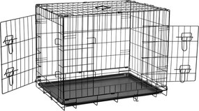 Klec pro psy REBEL ANIMALS RA-1203 XL 91x60x67 cm skladací