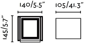 FARO 70637 - LED Venkovní nástěnné svítidlo OLAN 2xLED/3W/230V IP54