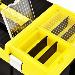 Box na nářadí plast 595 x 337 x 316 mm žlutý 146270