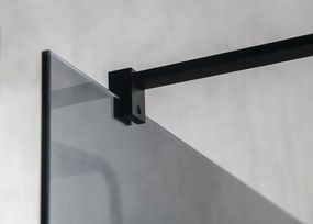 Gelco VARIO BLACK jednodílná sprchová zástěna k instalaci ke stěně, kouřové sklo, 700 mm GX1370GX1014
