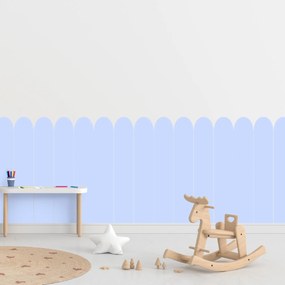 PIPPER. Textilní samolepící tapeta - Oblouk -Modrá barva Barva: Bledá, Velikost: 100cm