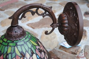 Nástěnná lampa Tiffany hnědá bez stínítka -15*Ø 23 cm